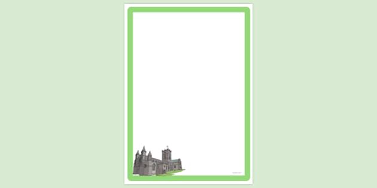 St Davids Cathedral Page Border | Page Borders | Twinkl