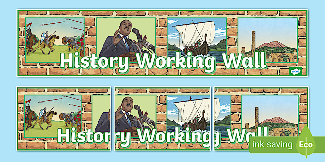 History Working Wall Display Banner (teacher made) - Twinkl