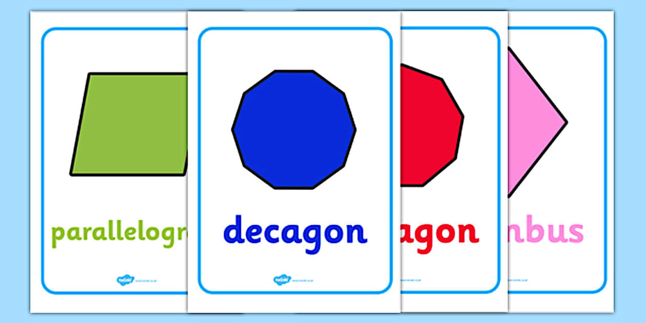 KS2 2D Shape Posters (teacher made) - Twinkl