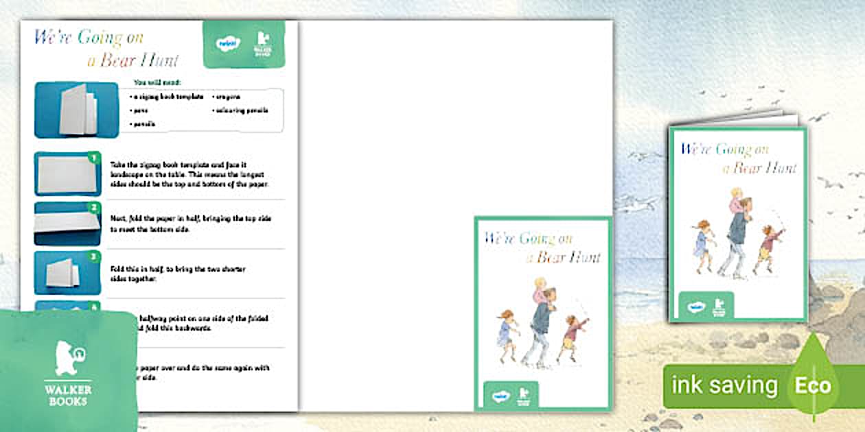 We're Going on a Bear Hunt: Zigzag Booklet