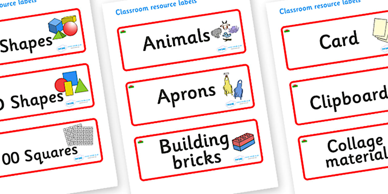 Wales Themed Editable Classroom Resource Labels - Twinkl