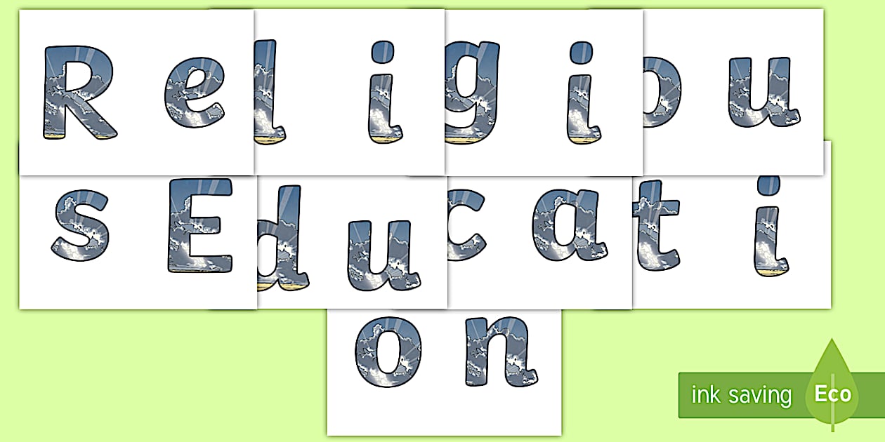 Religious Education Display Title (Teacher-Made) - Twinkl