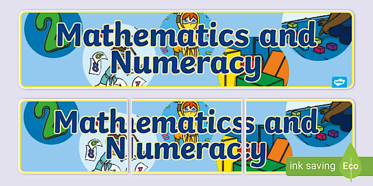 Mathematics and Numeracy Display Banner | CfE Resources