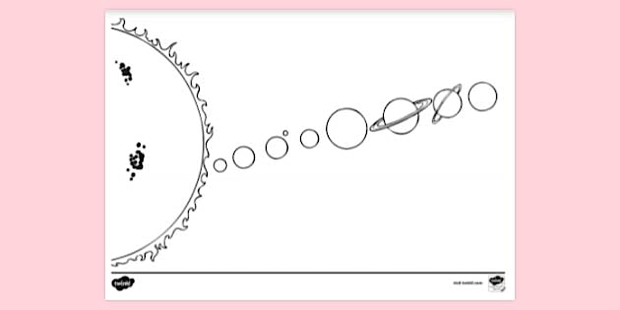 Planet Colouring Sheet | Colouring Sheets - Twinkl