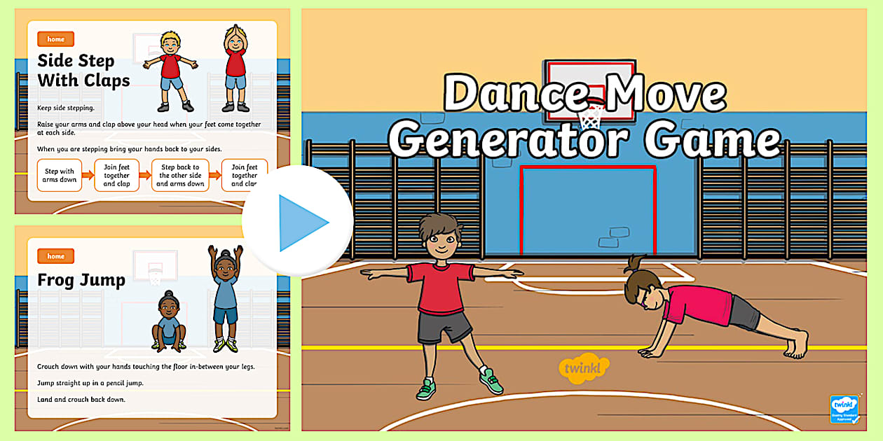 Random Dance Moves Generator Game | Primary Resource
