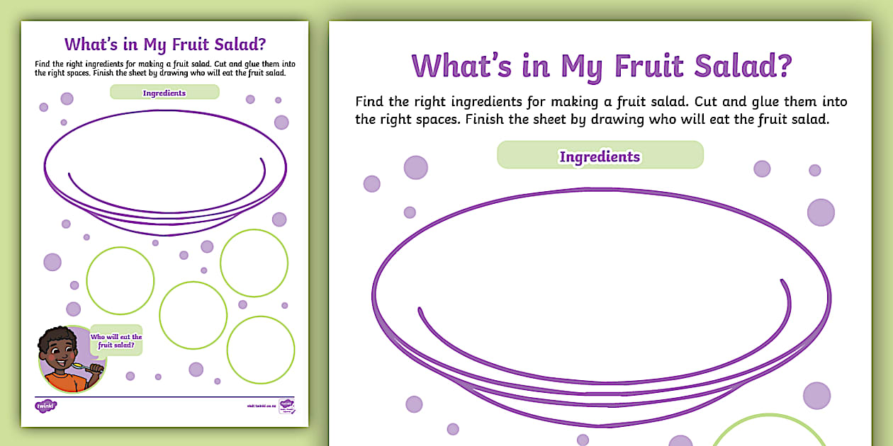 What's in My Fruit Salad? (teacher made) - Twinkl