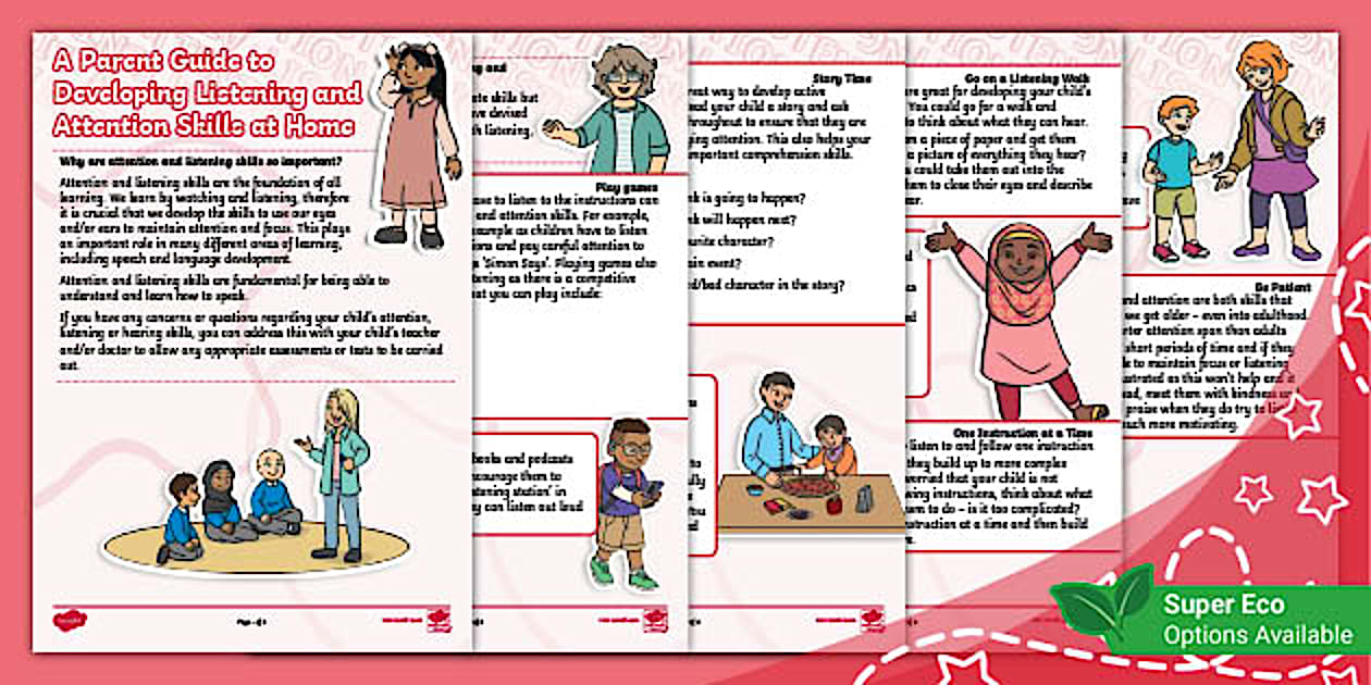 A Parent Guide to Developing Listening and Attention Skills at Home