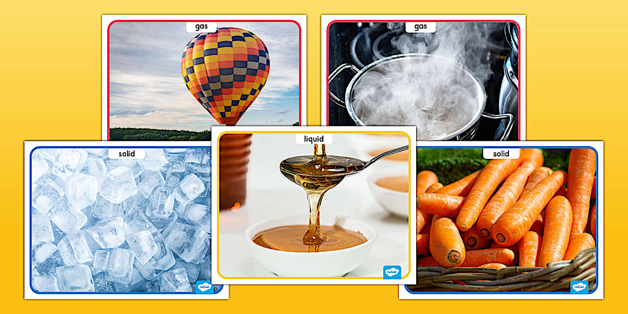 Solid, Liquid, and Gas Photos (teacher made) - Twinkl