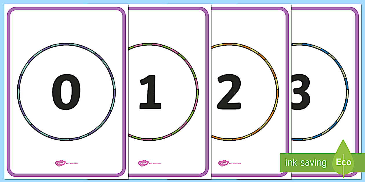 Number to 20 in Hoops Display Posters (teacher made)