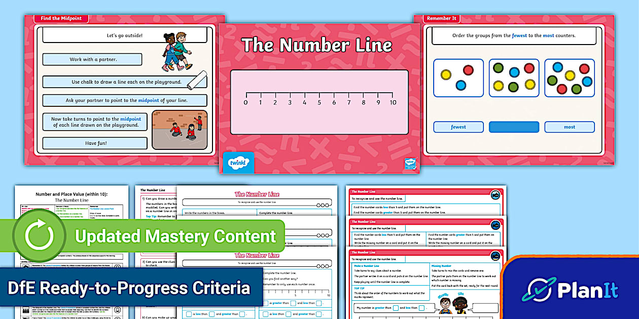 👉 Y1 The Number Line Lesson 21 (Teacher-Made) - Twinkl