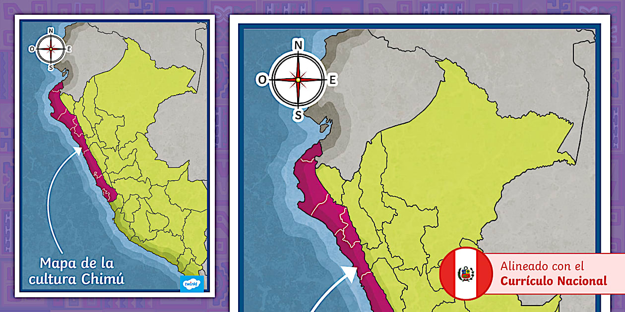 Mapa de la cultura Chimú | Twinkl Perú - Twinkl