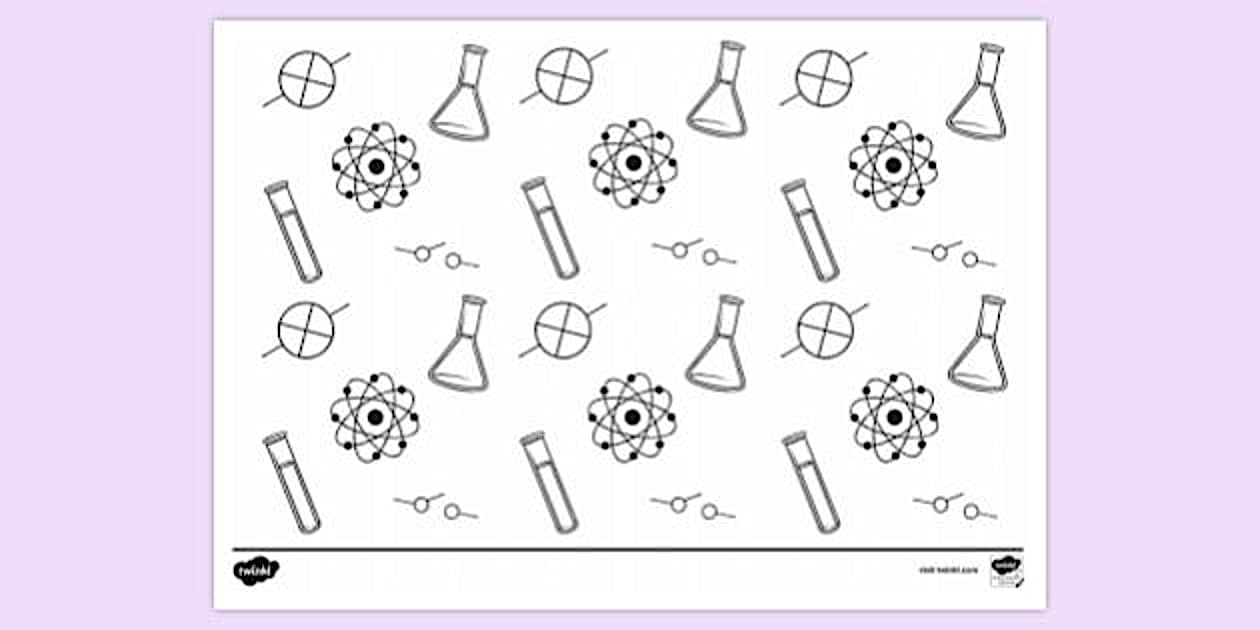 Physics Background Colouring Sheet | Colouring Sheets