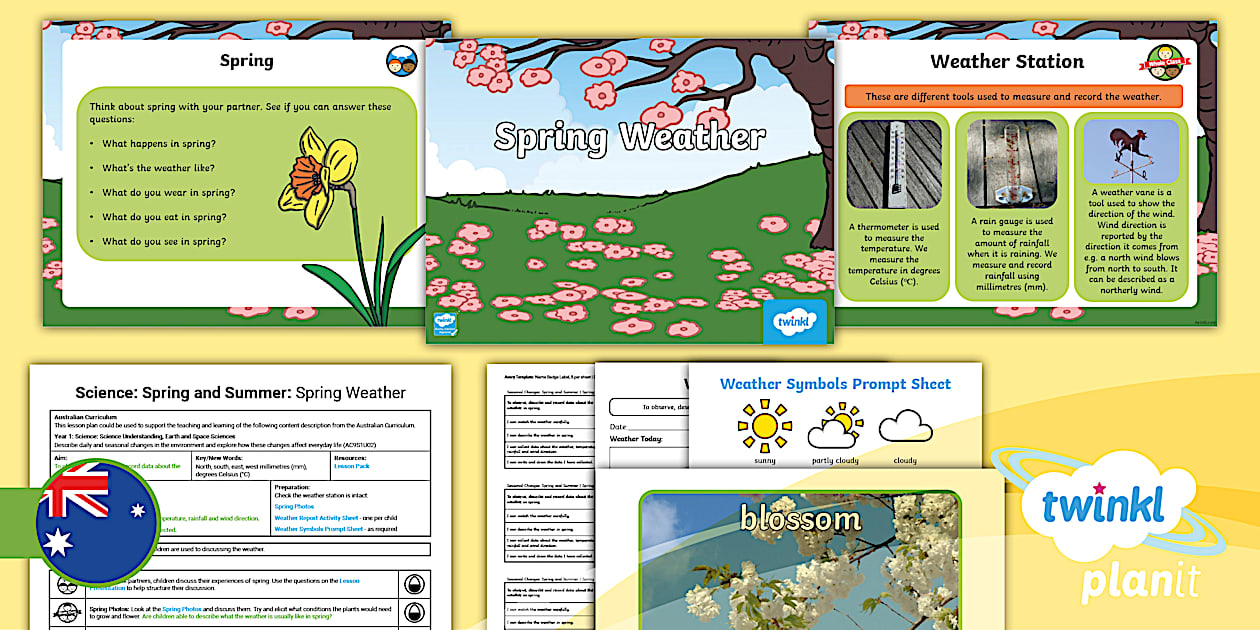 Year 1 Science Spring and Summer Lesson 2 Spring Weather