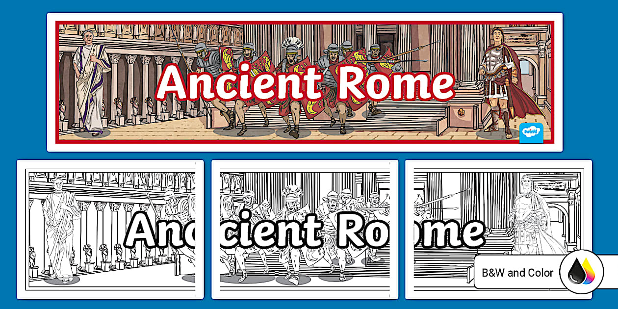 Ancient Rome Banner (Teacher-Made) - Twinkl