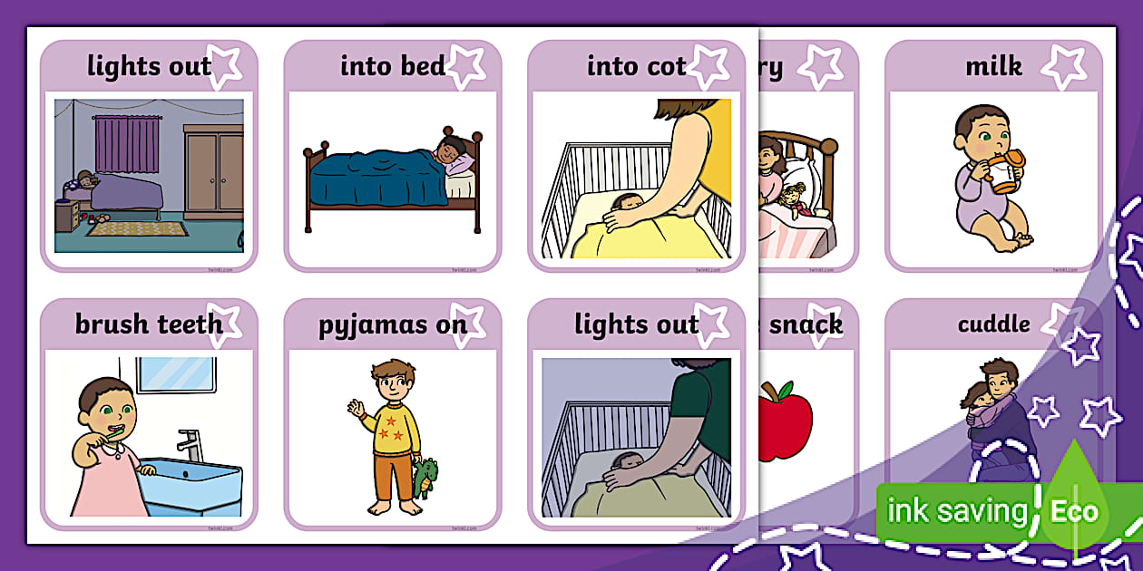 FREE! - Toddler Bedtime Routine Cards (teacher made)