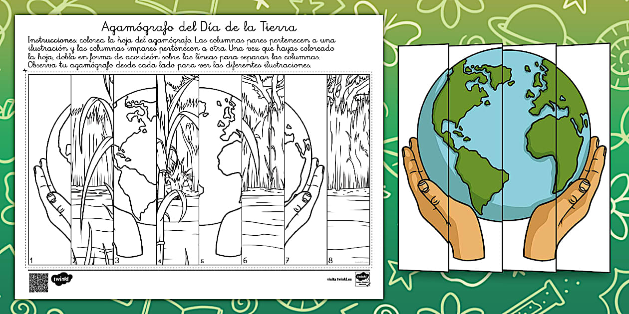 Agamógrafo: Día de la Tierra (Teacher-Made) - Twinkl