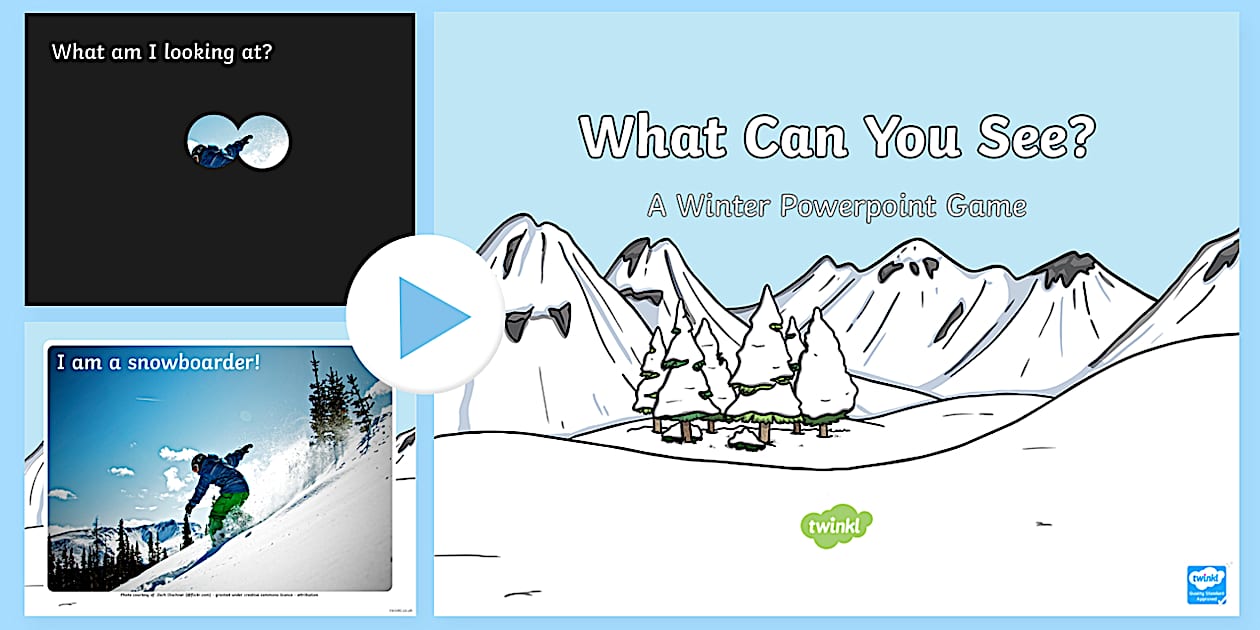 Winter What Can You See? PowerPoint - ESL Winter Vocabulary