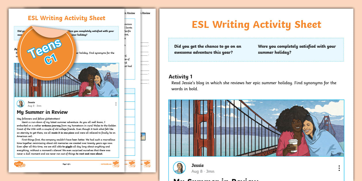 Twinkl C1 Review Writing Activity (teacher made) - Twinkl