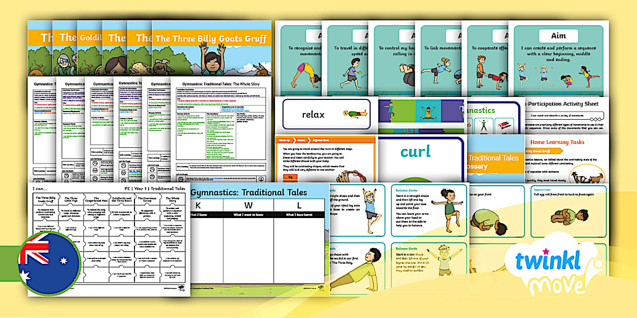 Year 1 Gymnastics: Traditional Tales Unit Pack - Twinkl
