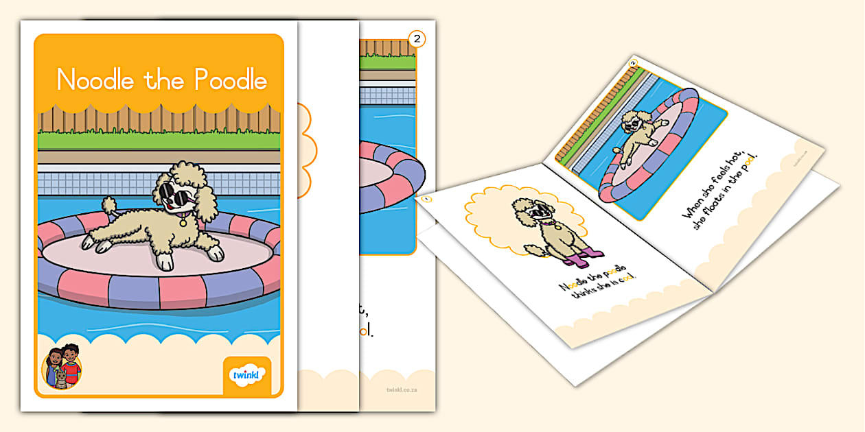 Grade 2 Phonics Mini Book: oo (Noodle the Poodle) - Twinkl