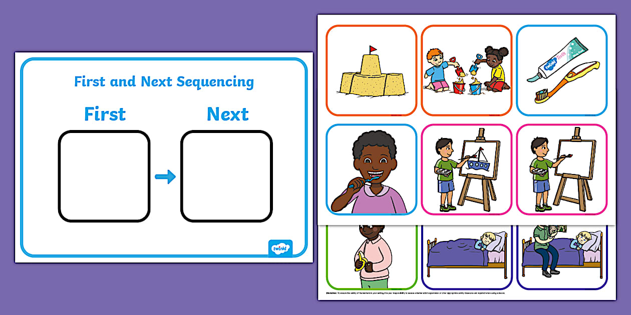 First and Next Event Sequencing Activity | Twinkl - Twinkl