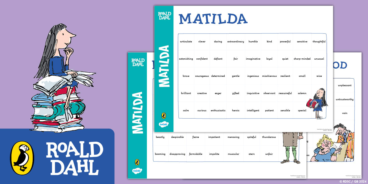 Matilda: Word Mats (teacher made) - Twinkl
