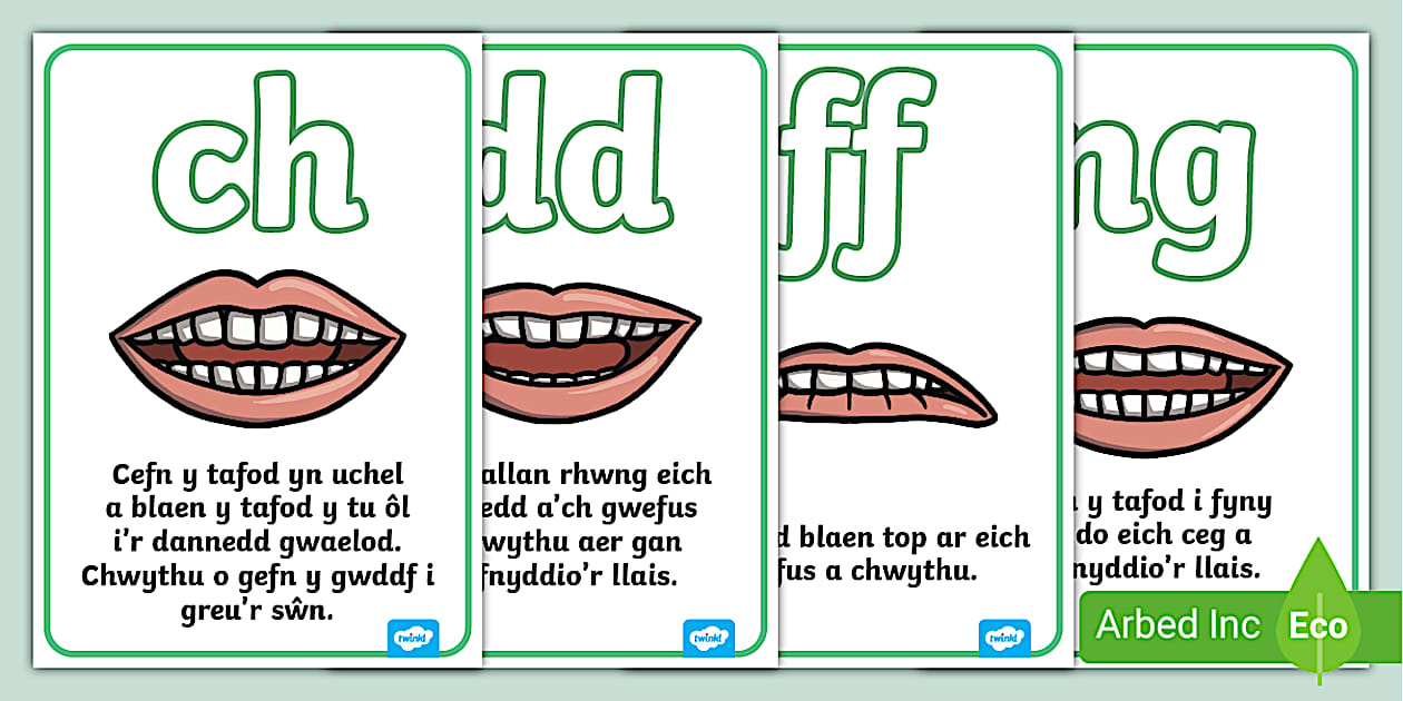 Poster Sut i Ynganu Llythrennau Dwbl (teacher made) - Twinkl