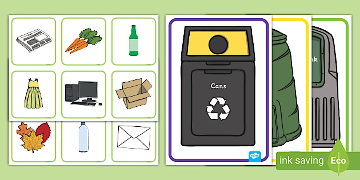 Recycling Sorting Activity | Worksheets & Resources