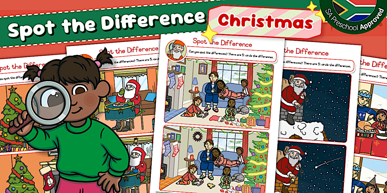 Preschool: Christmas- Spot the Difference