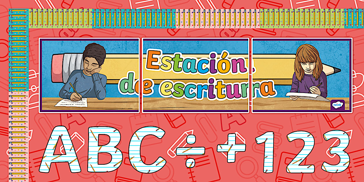 Pack Recursos Estación de Escritura
