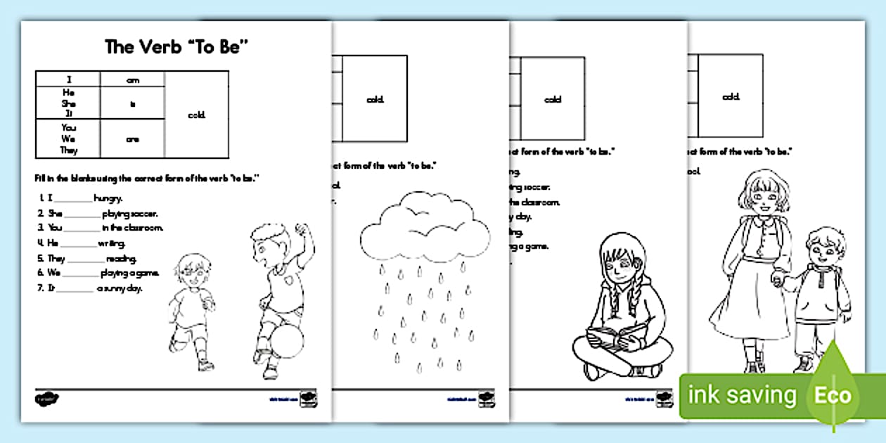 Verbs To Be Worksheets | ELA | Twinkl USA (teacher made)