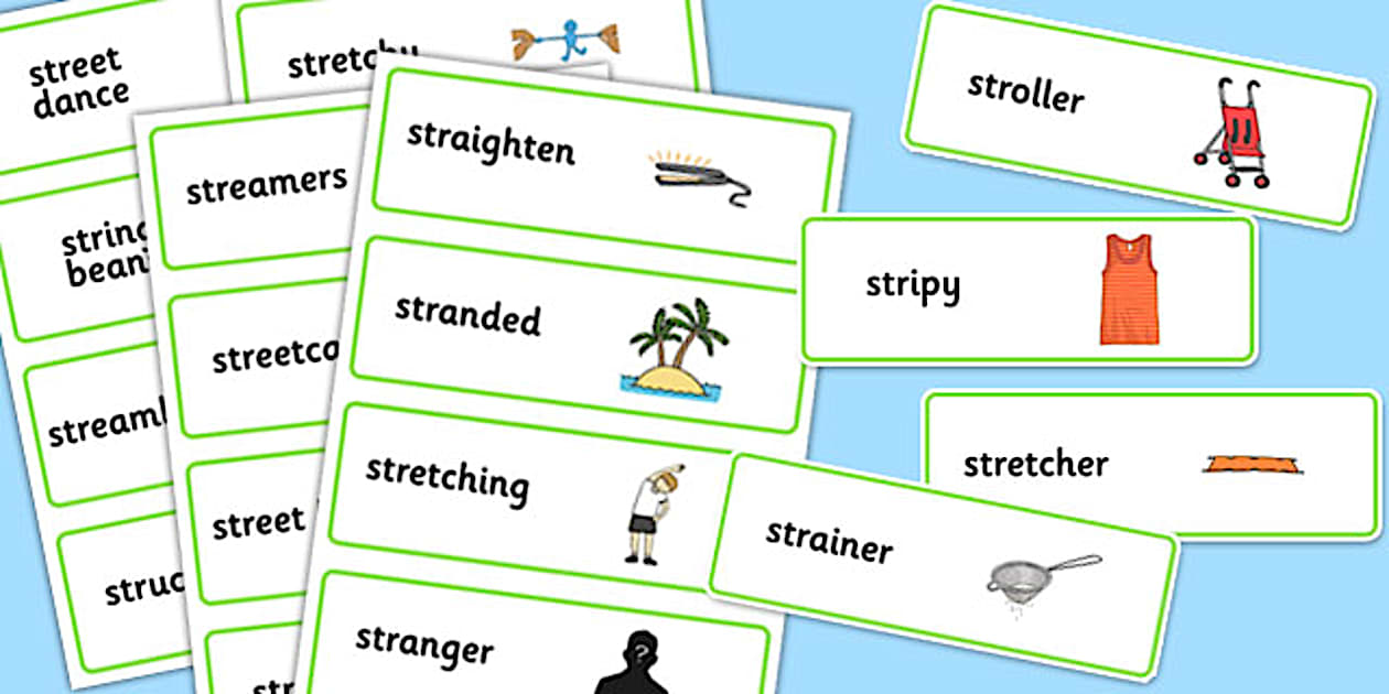 2 Syllable STR Word Cards (teacher made) - Twinkl