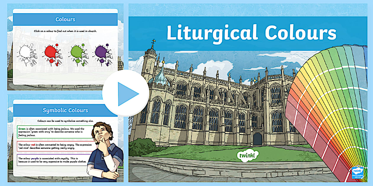 KS2 Liturgical Colours PowerPoint - Twinkl