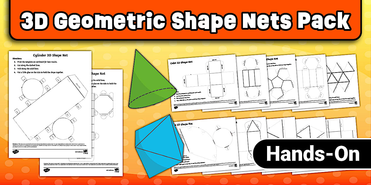 3D Geometric Shape Nets Pack