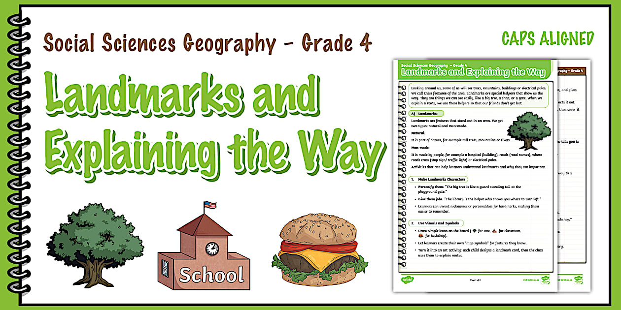 Grade 4 - Social Sciences - Geography - Term 1 - Landmarks and ...