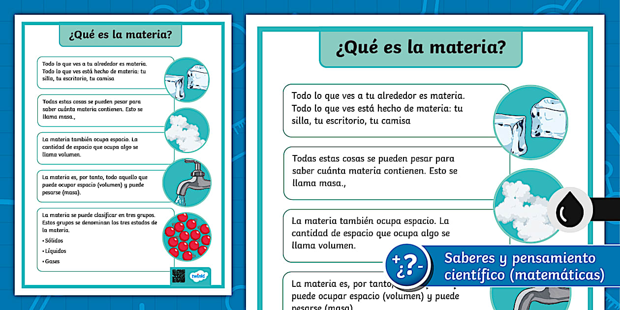 ¿Qué es la materia?