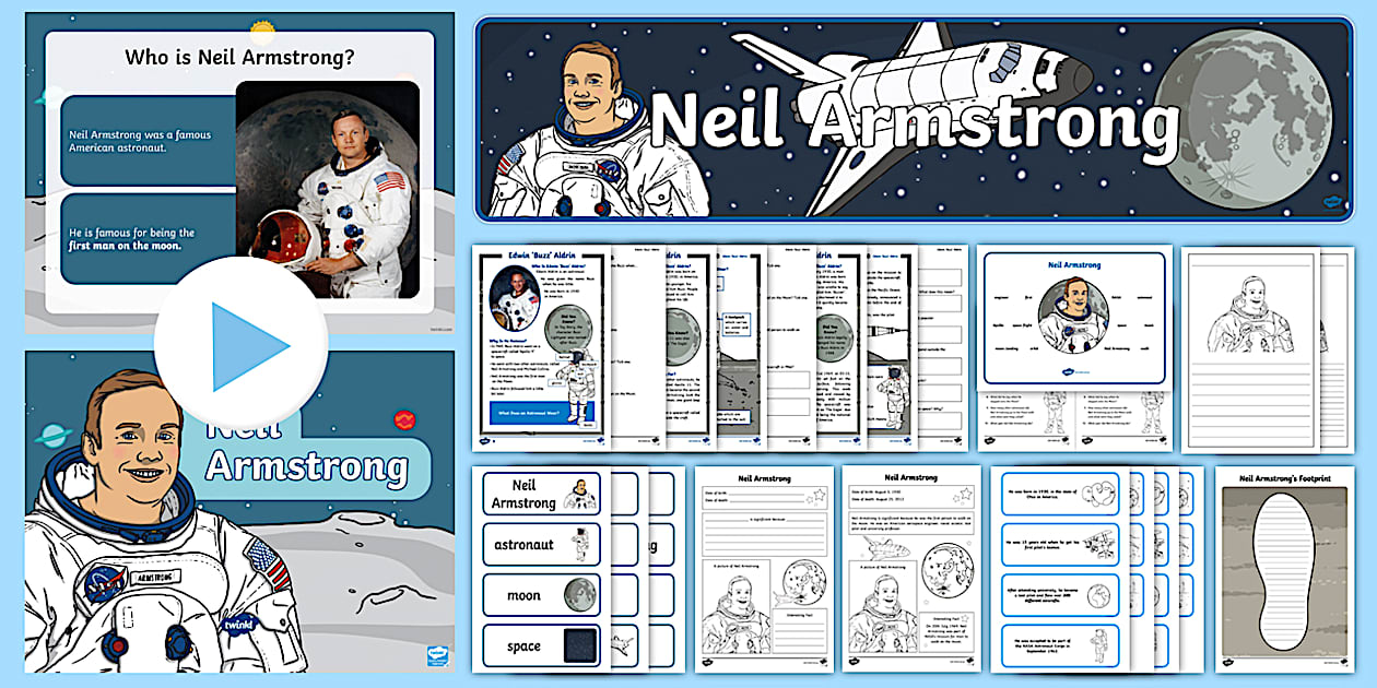 Neil Armstrong and Buzz Aldrin Activity Pack (teacher made)