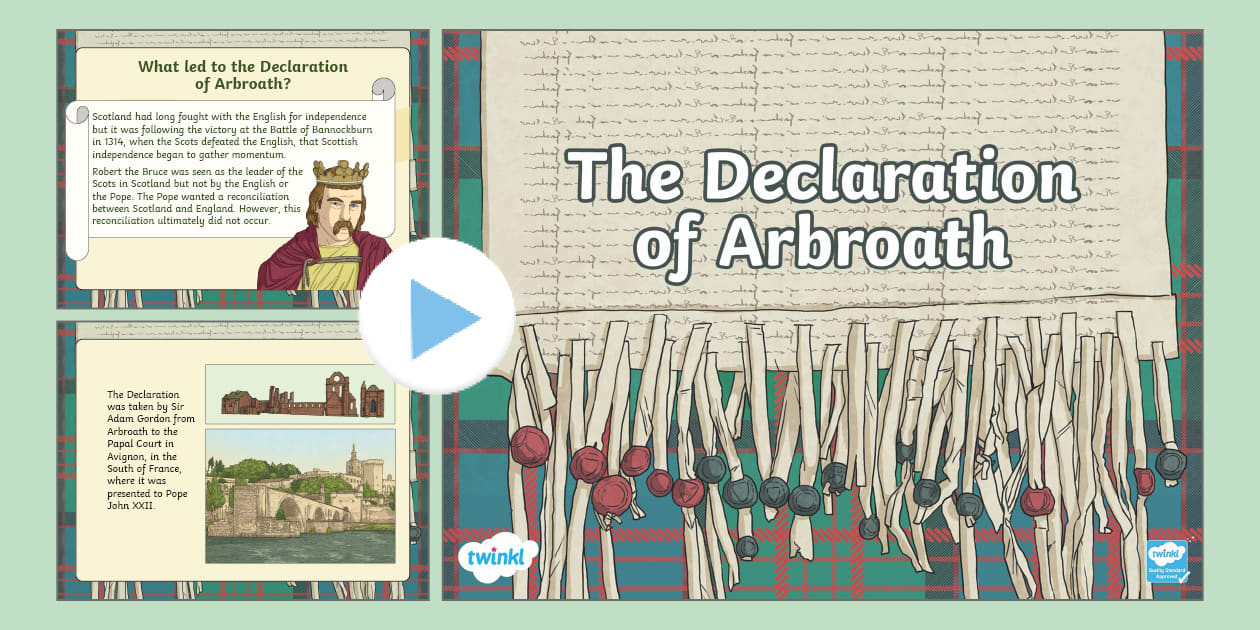 Declaration of Arbroath PowerPoint (professor feito)