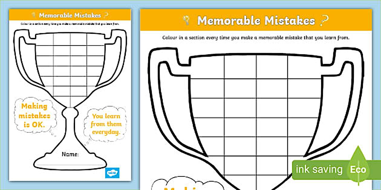 Memorable Mistakes Trophy Tracker (teacher made) - Twinkl