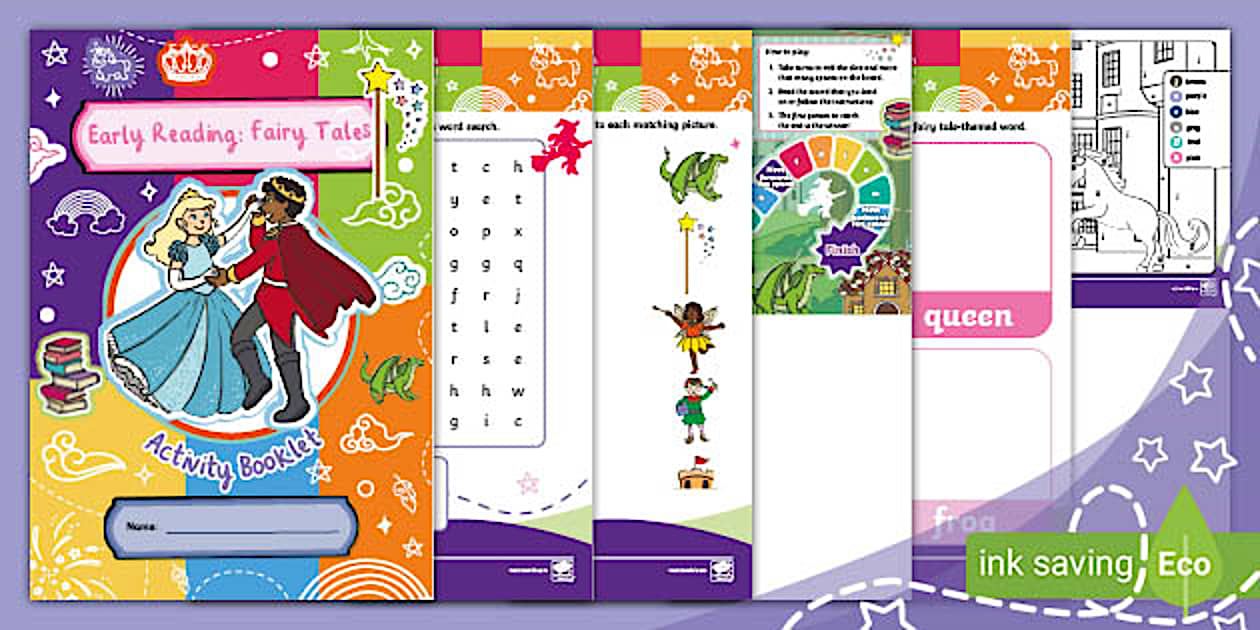 Early Reading: Fairy Tale Activity Booklet - Twinkl