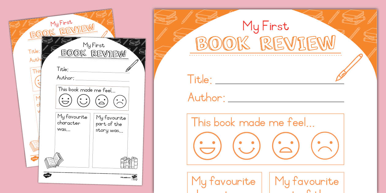 Grade 1 Home Language - My First Book Review - Writing Template (CAPS ...