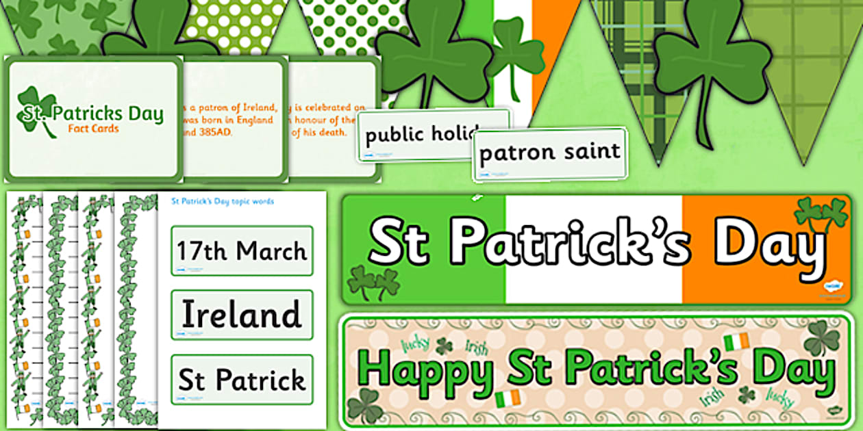 Pack d'affichage : Saint Patrick's Day (La fête de la Saint-Patrice ...