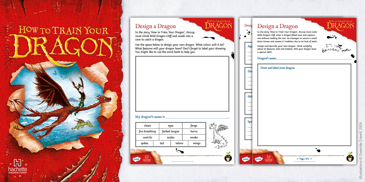 How To Train Your Dragon Design a Dragon Activity | Hachette