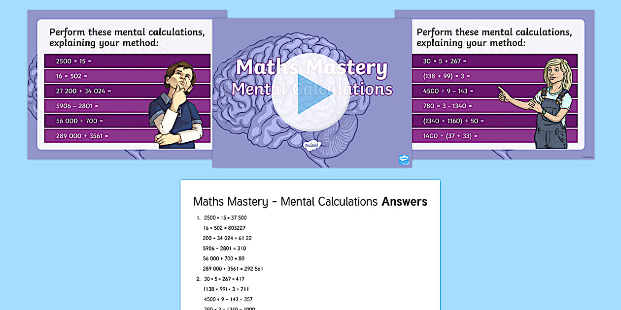 Year 6 Mental Maths Tests - Primary Resources (teacher made)