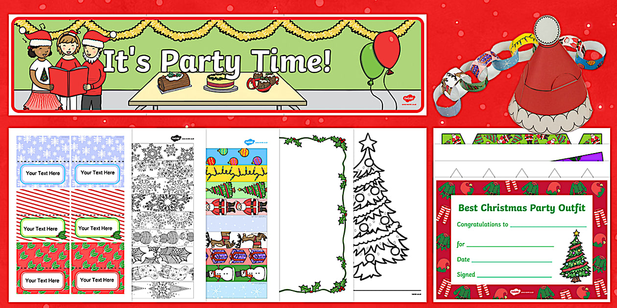 Children's Christmas Party Pack - Xmas Party Ideas - Twinkl