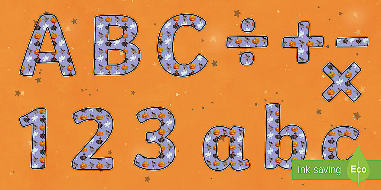 KS2 Halloween Display Lettering (teacher made) - Twinkl