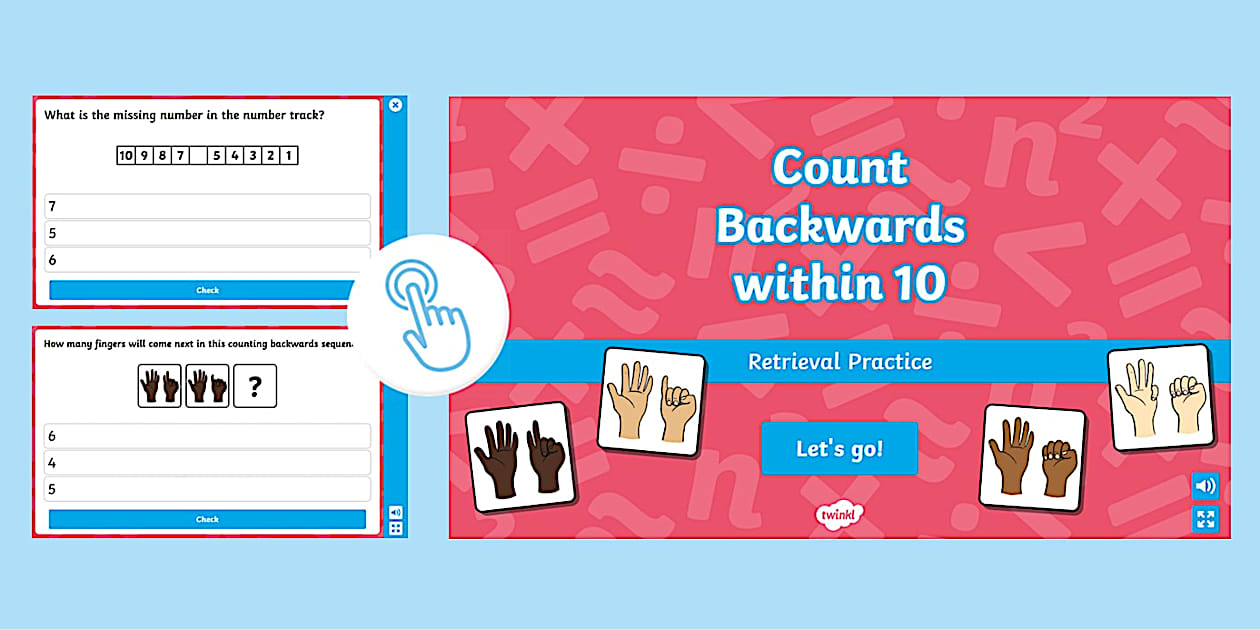 👉 Retrieval Practice: Count Backwards within 10 Maths Interactive Quiz