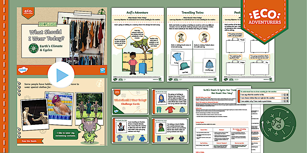 What Should I Wear Today? Eco Adventurers Year 1 Lesson 1