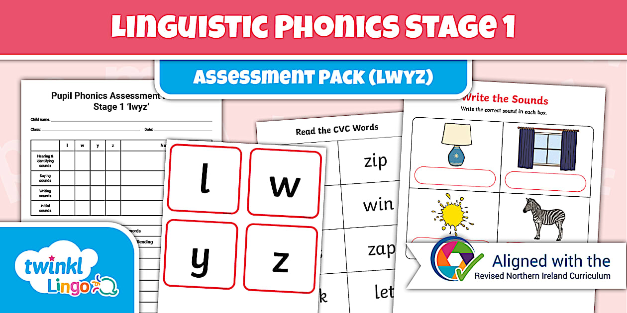 Linguistic Phonics Stage 1 Assessment Pack (lwyz)