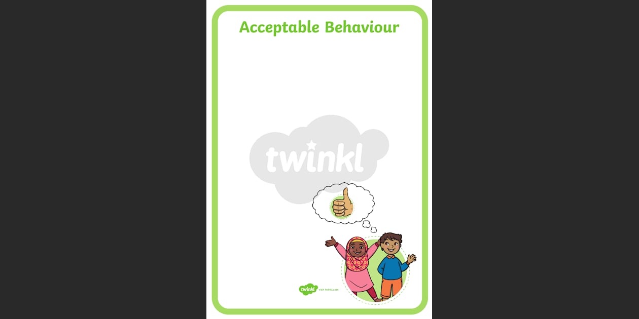 not acceptable behavior